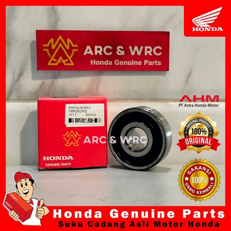 Jual Bearing Radial Ball Bearing Roda Transmisi 6302 Honda // HB6302RS ...