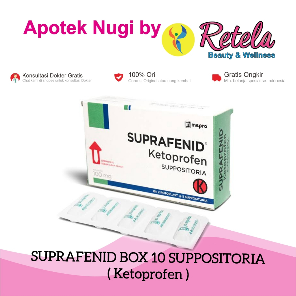 Jual Suprafenid 100Mg 1 Box 10 Suppositoria | Shopee Indonesia