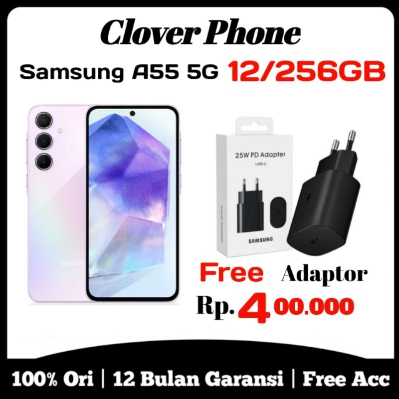 Jual SAMSUNG GALAXY A55 5G 8/256GB 12/256GB *6,6inch FHD+ Teknologi ...