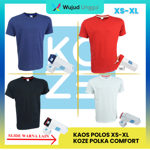 Jual KAOS POLOS XS-XL KOZE POLKA COMFORT | Shopee Indonesia