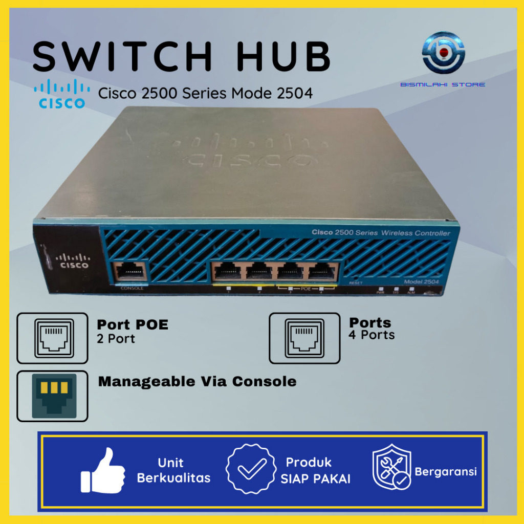 Jual Cisco WLC 2500 Series 2504 Dengan License 25 AP Dan Firmware Terbaru | Shopee Indonesia