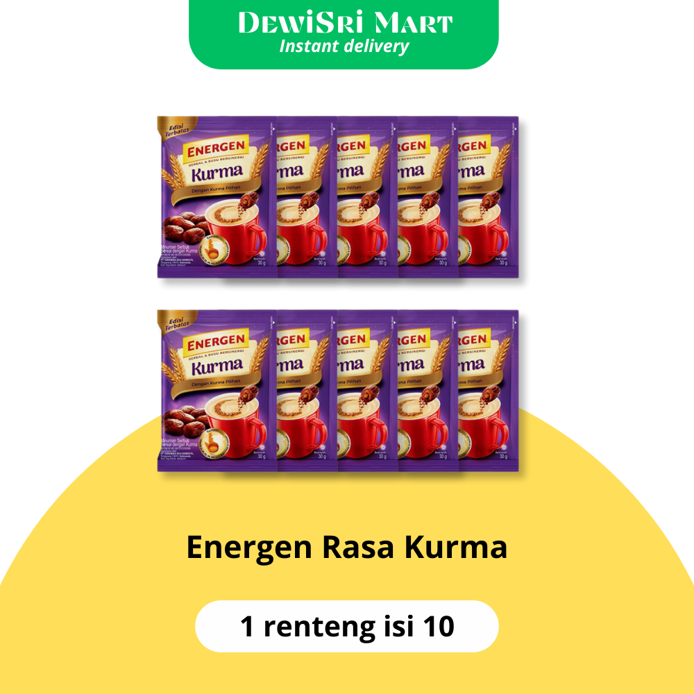 Jual Energen kurma 1 renteng isi 10 - Dewi Sri Mart | Shopee Indonesia