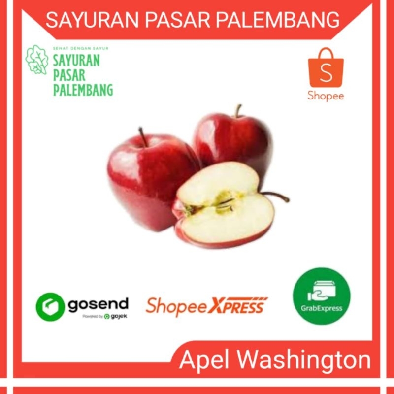 Jual Apel Washington 450-500 Gram - Sayuran Pasar Palembang | Shopee ...