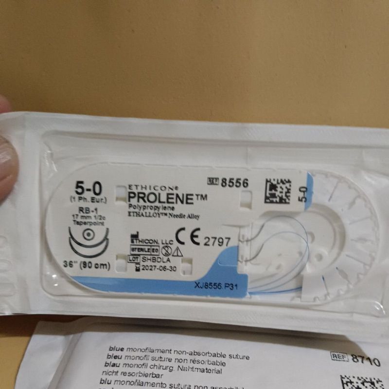 Jual Prolene 5/0 taperpoint 8556 ( polypropylene blue) | Shopee Indonesia