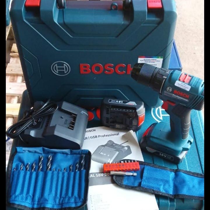 Jual Bosch mesin bor baterai impact drill cordless GSR 185-Li 18v 2 ...