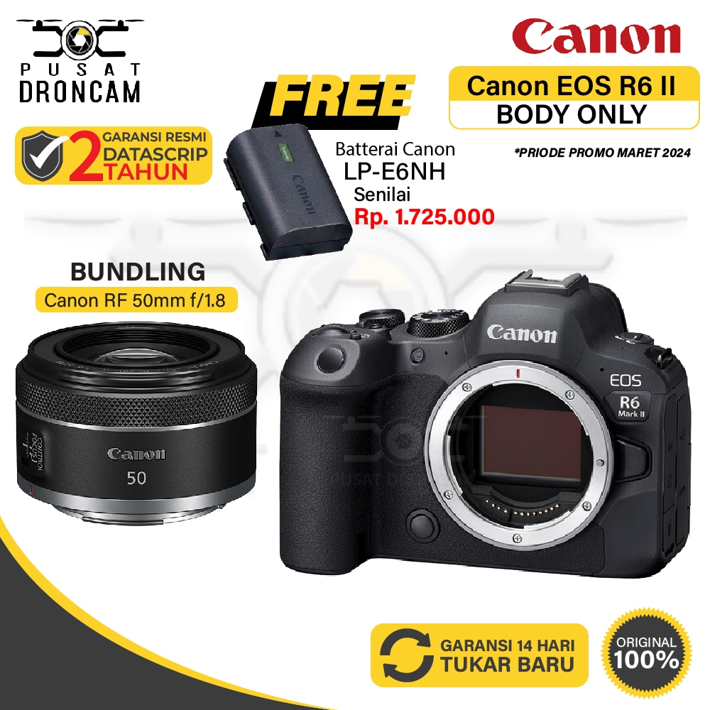 Jual Canon EOS R6 Mark II Body Only Mirrorless Camera - BO Mark 2 ...