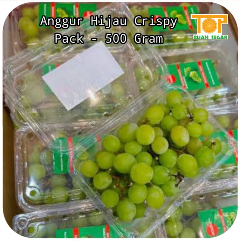 Jual BUAH ANGGUR HIJAU crispy PACK (500 GRAM mika) Anggur AUSTRALIA ...