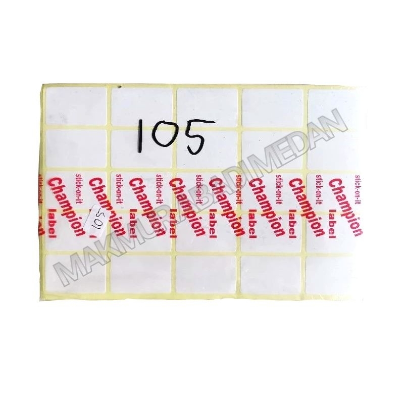 Jual (1Bks:7Lembar) Stiker Label Polos Putih Undangan 99 112 113 111 ...