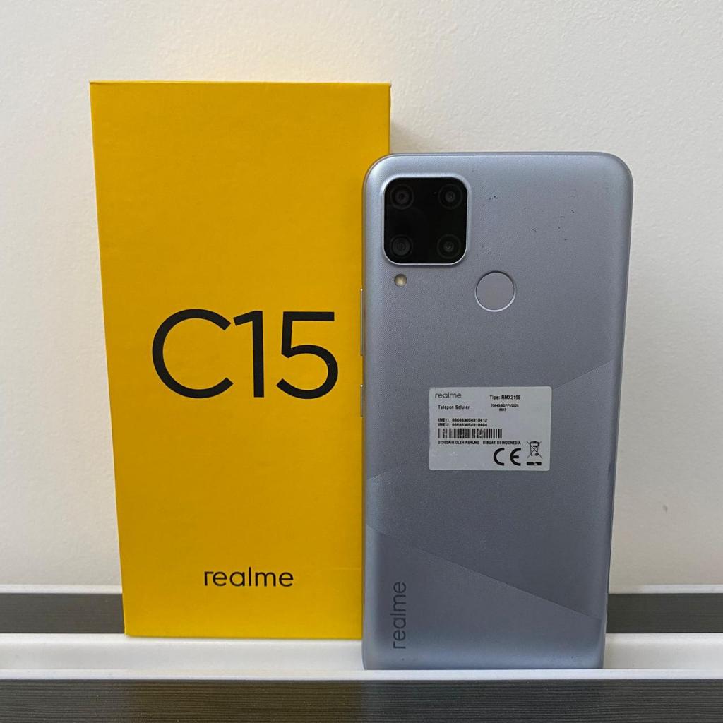Jual Realme C15 3/64 FULLSET LENGKAP EX RESMI MULUS SECOND BEKAS ...