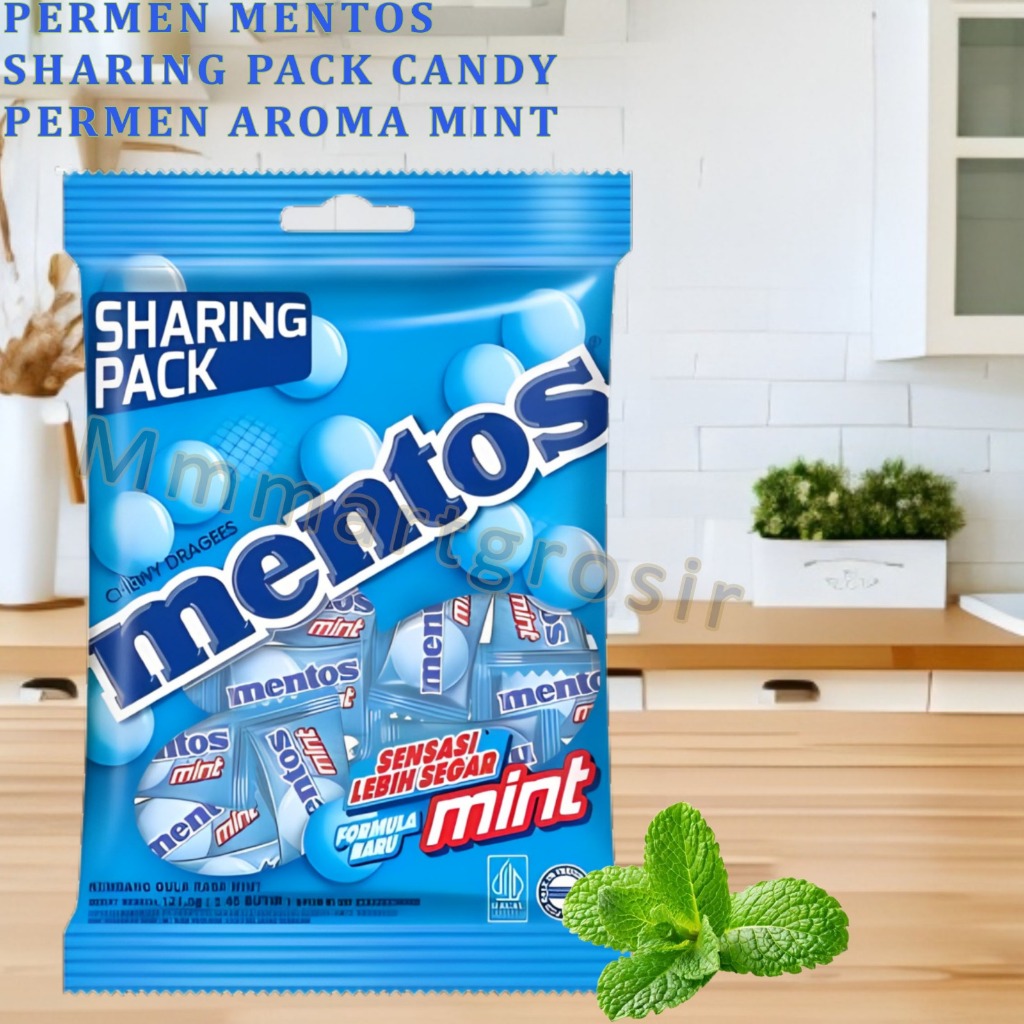 Jual Permen Mentos / Sharing Pack Candy / Permen Aroma Mint / 121.5gr ...