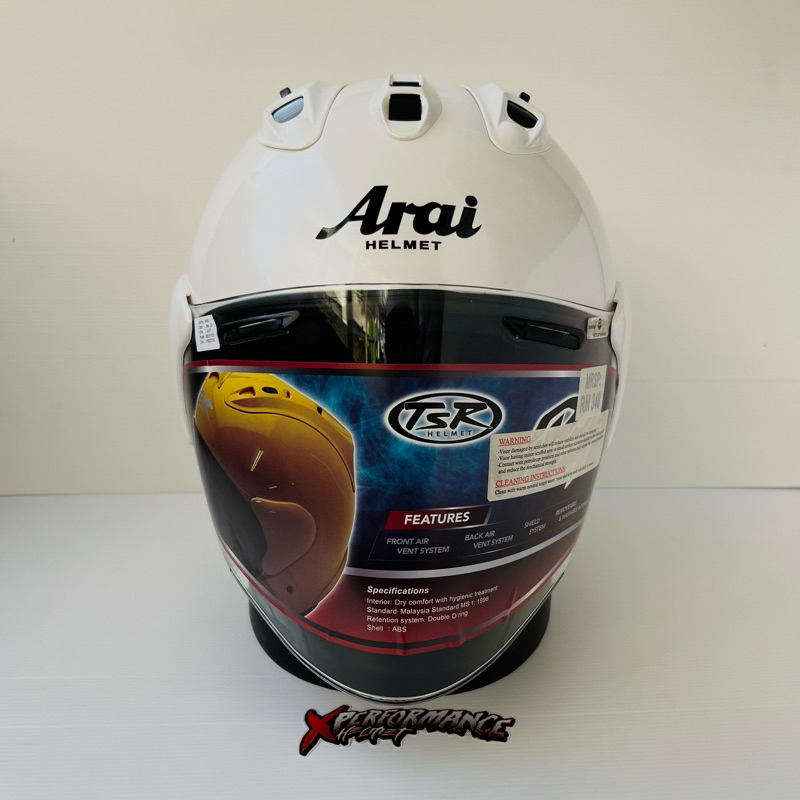 Jual HELM TSR VZ RAM GLASS WHITE | Shopee Indonesia