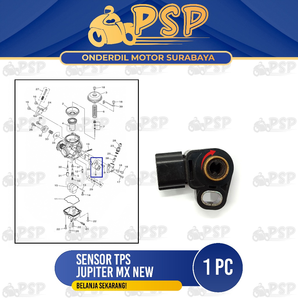 Jual Sensor TPS Jupiter MX New - Indikator TVS Setelan Angin Throttle ...