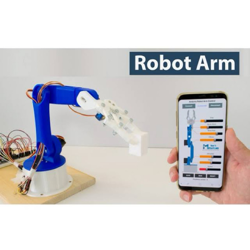 Jual ROBOT ARM 3D PRINT LENGKAP DENGAN SERVO METAL | Shopee Indonesia