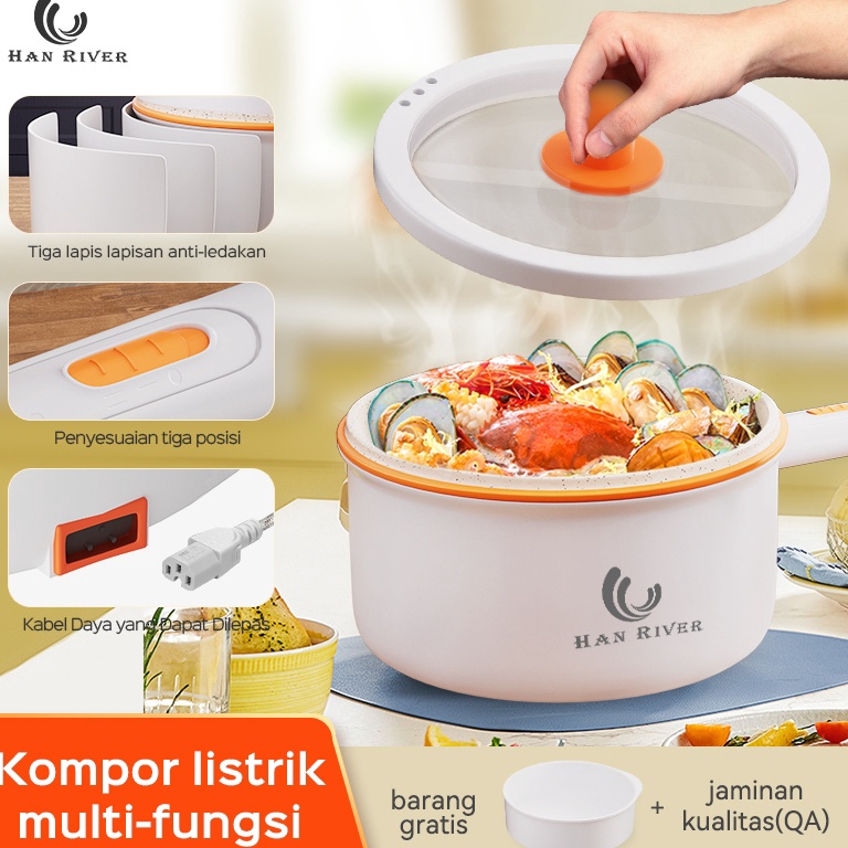 Jual Tren Terbaru HAN RIVER Panci Listrik Fry Pan Electric 2in1 2L ...