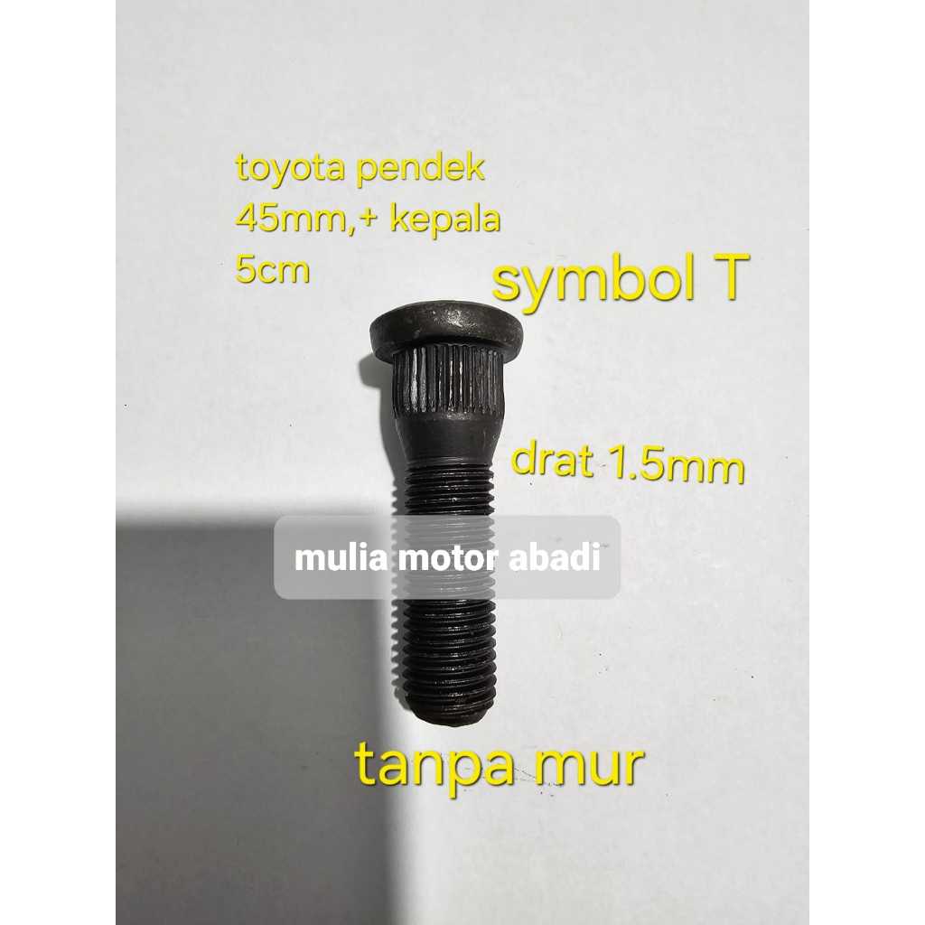 Jual Baut roda Toyota kijang 5k 7k Innova Avanza Hilux Fortuner 50mm ...