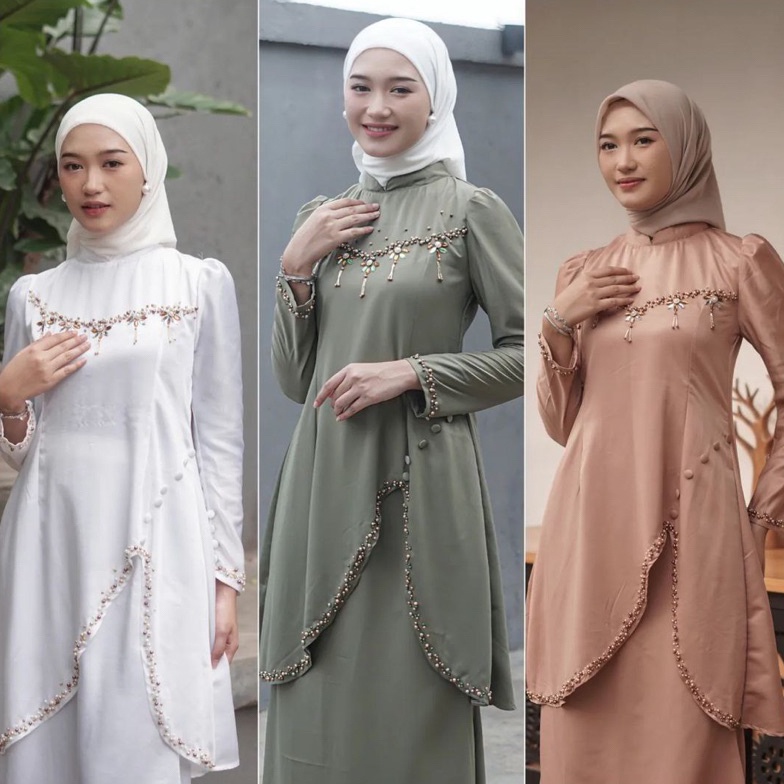 Jual ART P19N Alula Baju Kurung Malaysia Melayu Terbaru Set Baju Kurung ...