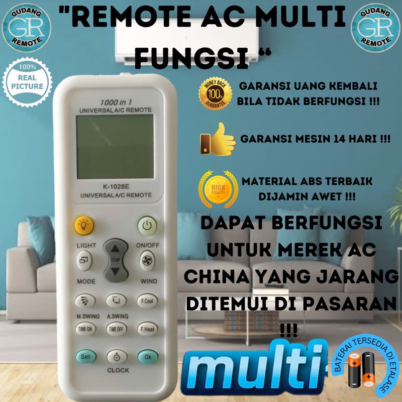 Jual Remote remot AC multi fungsi universal K1028 | Shopee Indonesia
