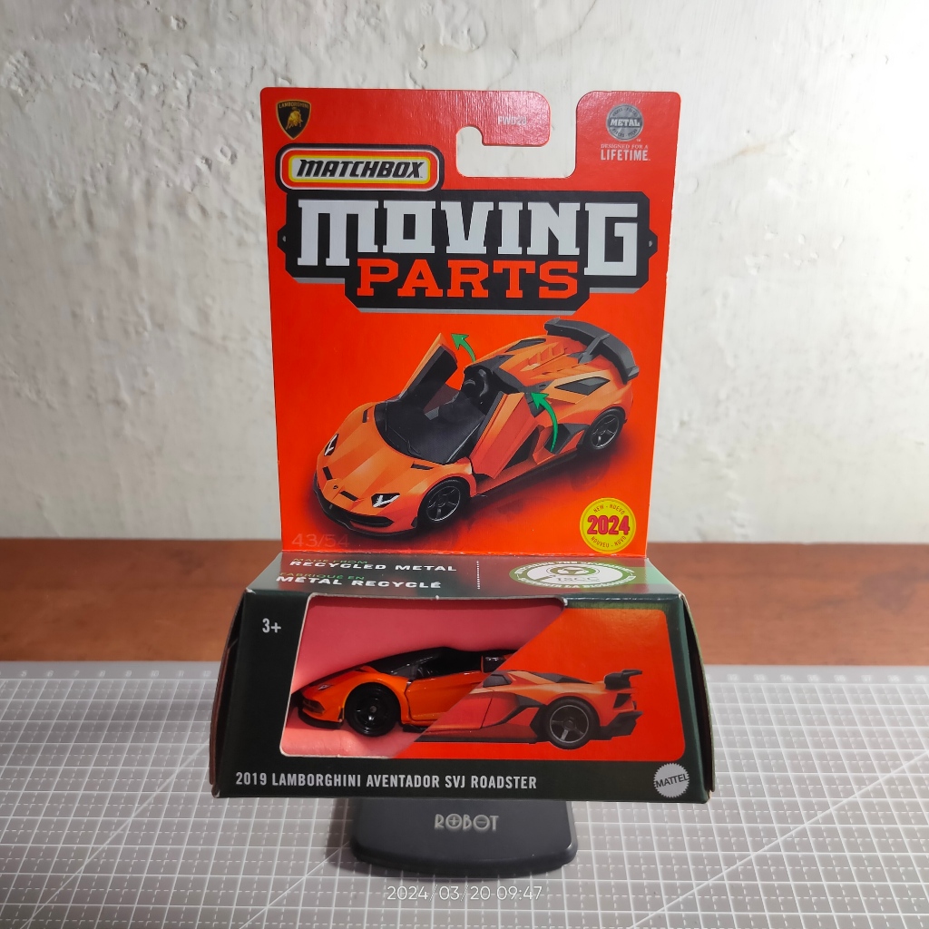 Jual Matchbox Moving parts Lamborghini Aventador SVJ Roadster | Shopee ...