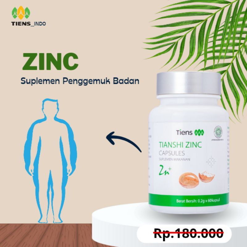 Jual Zinc Capsule - Penggemuk Badan Terbaik Di Dunia - 1 Botol (isi 60 ...