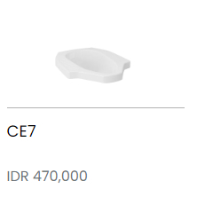 Jual TOTO CLOSET KLOSET JONGKOK PUTIH Squatting Toilet CE7 | Shopee ...