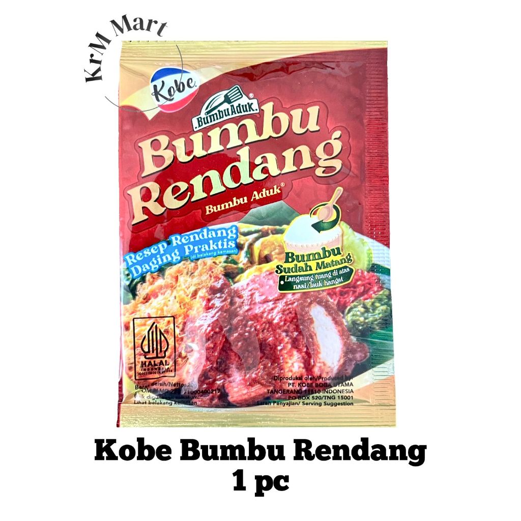 Jual Kobe Bumbu Rendang bumbu aduk 1 sachet bungkus pc pcs | Shopee ...