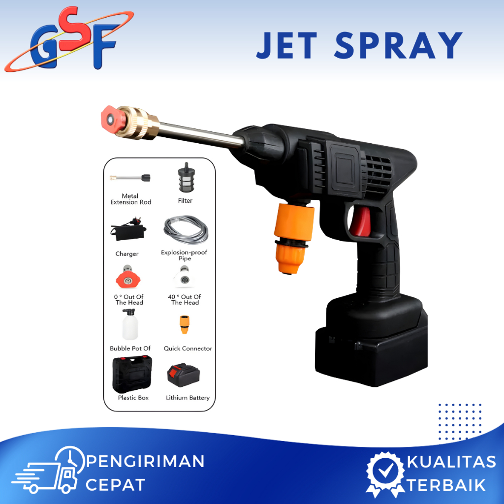 Jual Jet Spray Semprotan Air Serbaguna Portable Car Wash Jet Cleaner ...