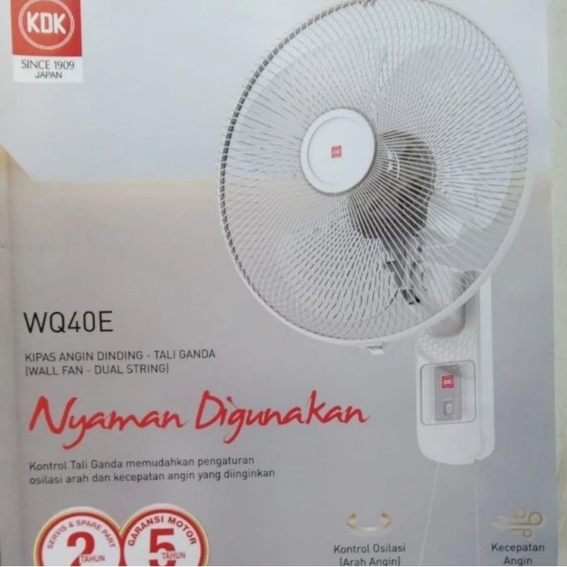 Jual KDK Wall Fan WQ40E Kipas Angin Dinding Tembok | Shopee Indonesia