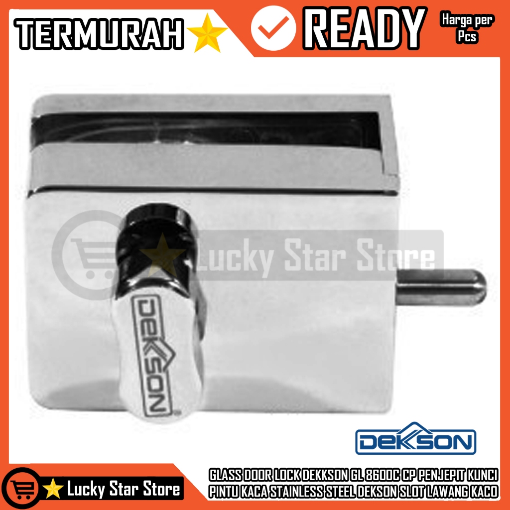 Jual GLASS DOOR LOCK DEKKSON GL 8600C CP PENJEPIT KUNCI PINTU KACA ...