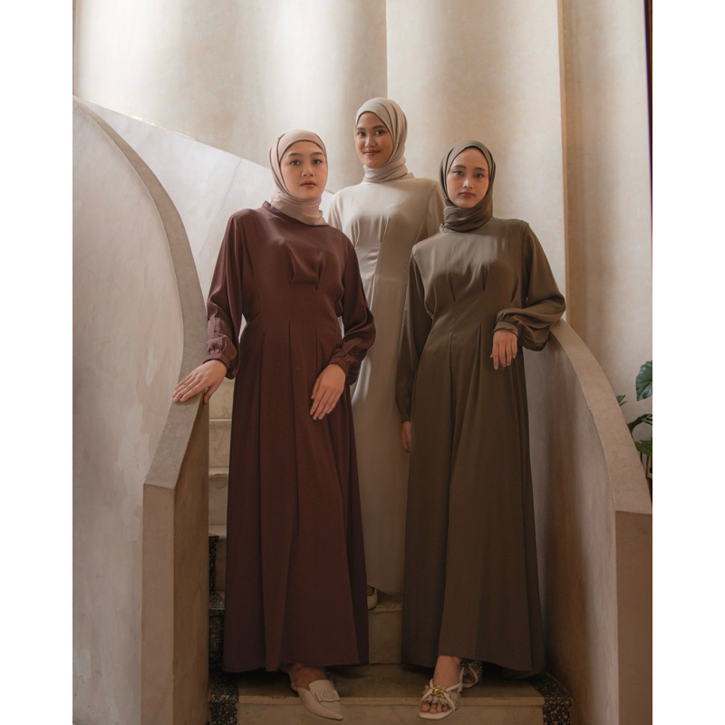 Jual Fwdaily - Nasya Silk Abaya Daily (Abaya Daily - Dress Abaya- Silk ...