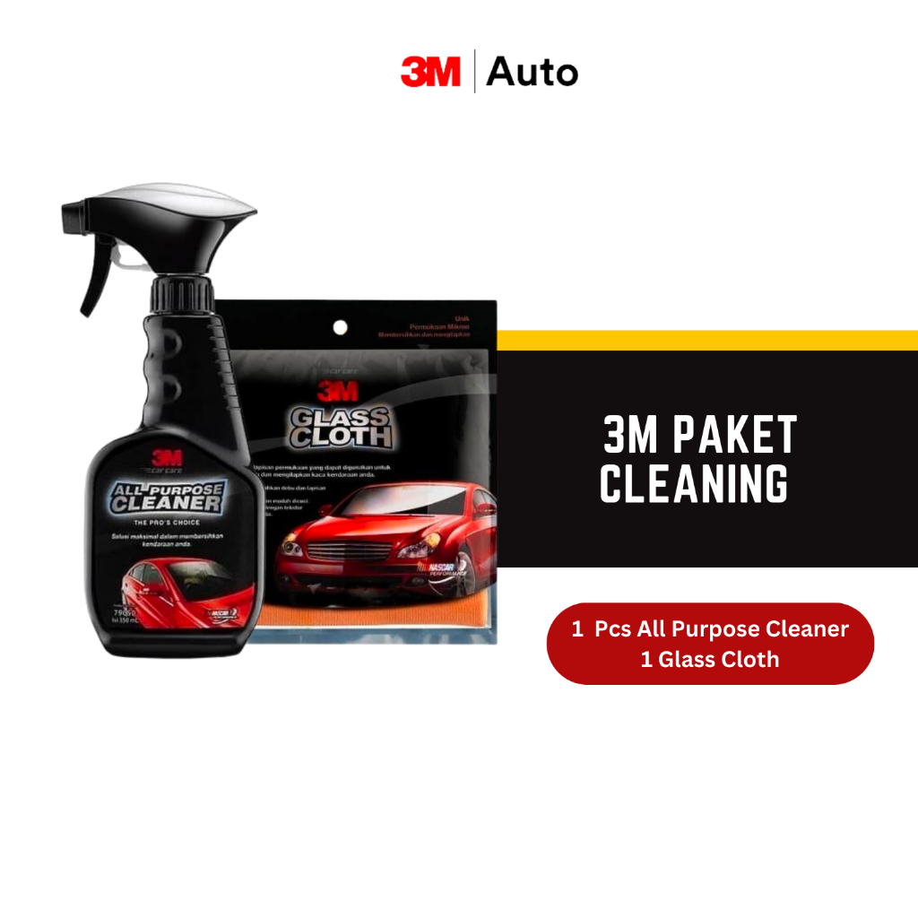 Jual 3M Paket Cleaning - 3M Glass Clotch & 3M All Purpose Cleaner ...