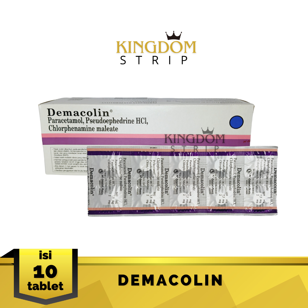 Jual Demacolin 1 Strip Isi 10 Tablet | Shopee Indonesia
