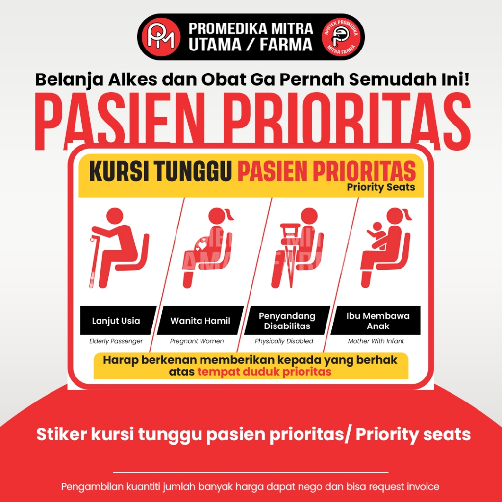 Jual Stiker Kursi Tunggu Pasien Prioritas / Priority Seats | Shopee ...