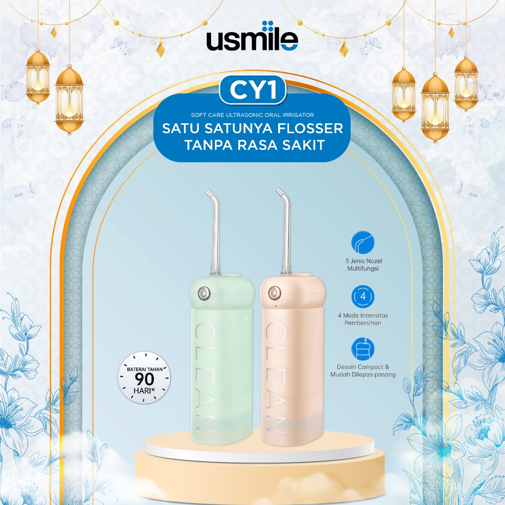 Jual usmile CY1 Soft Clean Water Flosser Ultrasonic Oral Irrigator ...