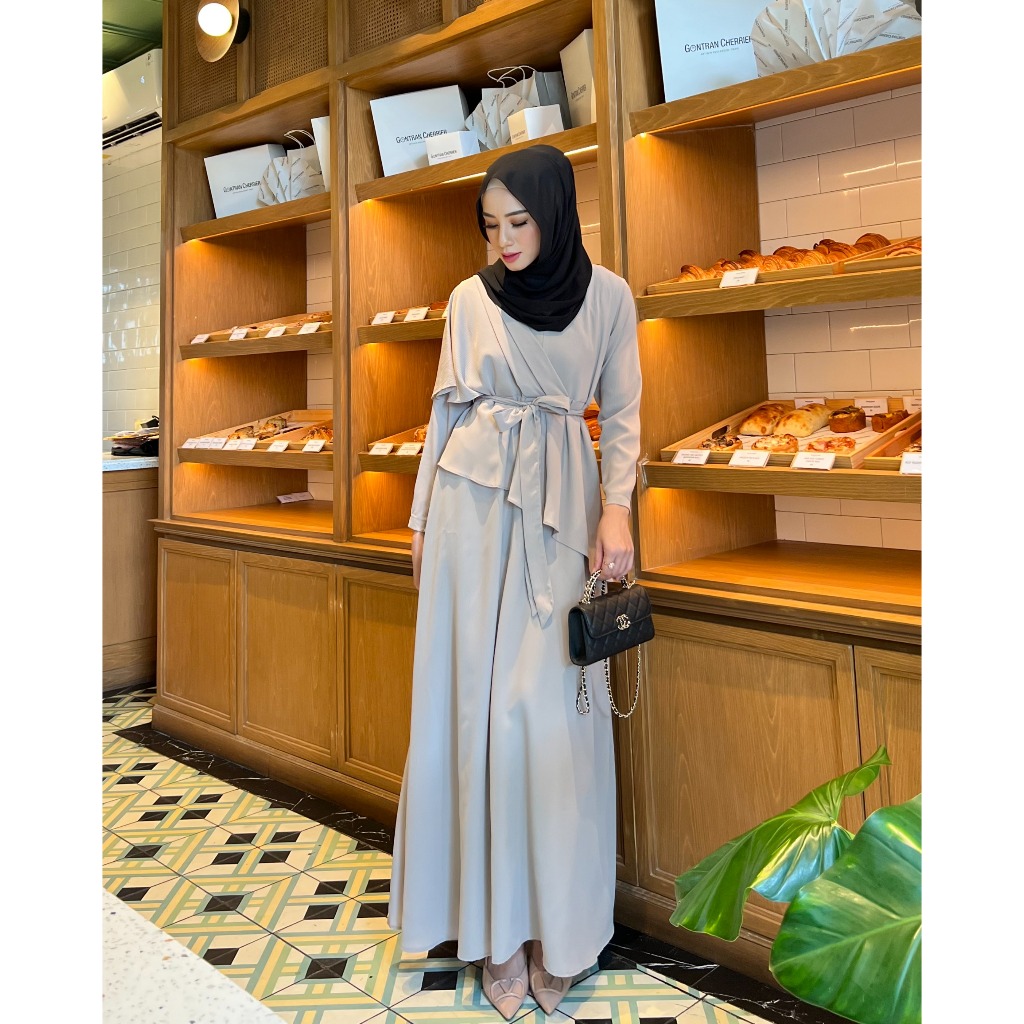 Jual GONEGANI OFFICIAL - Dress Ramadhan Model Rample Sania Dress ...