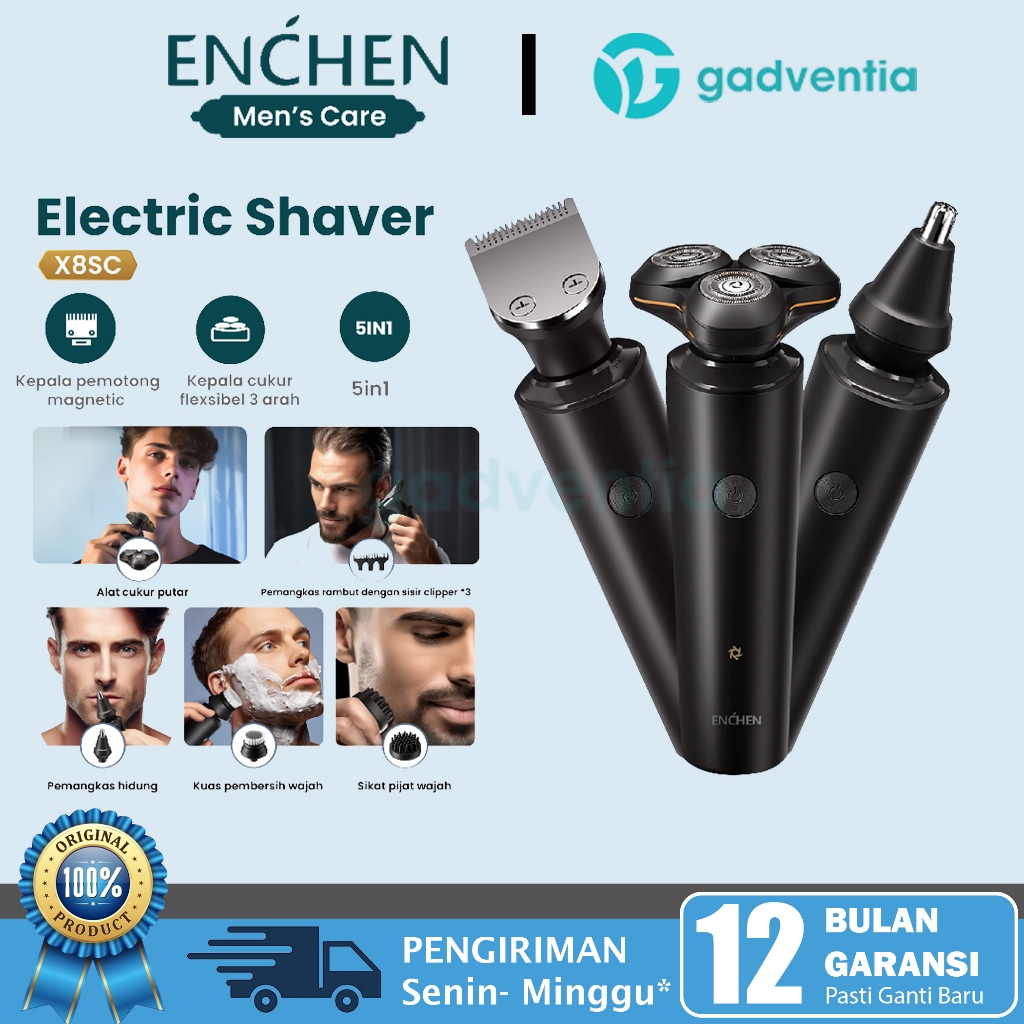 Jual ENCHEN MINI 6 BEARDO 2 Hair Electric Shaver Portable Usb Alat ...