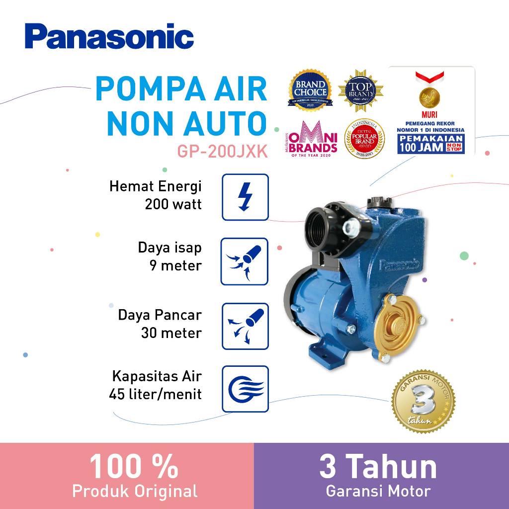 Jual Panasonic GP-200JXK-P - Pompa Sumur Dangkal / Non Auto Pump | Shopee Indonesia