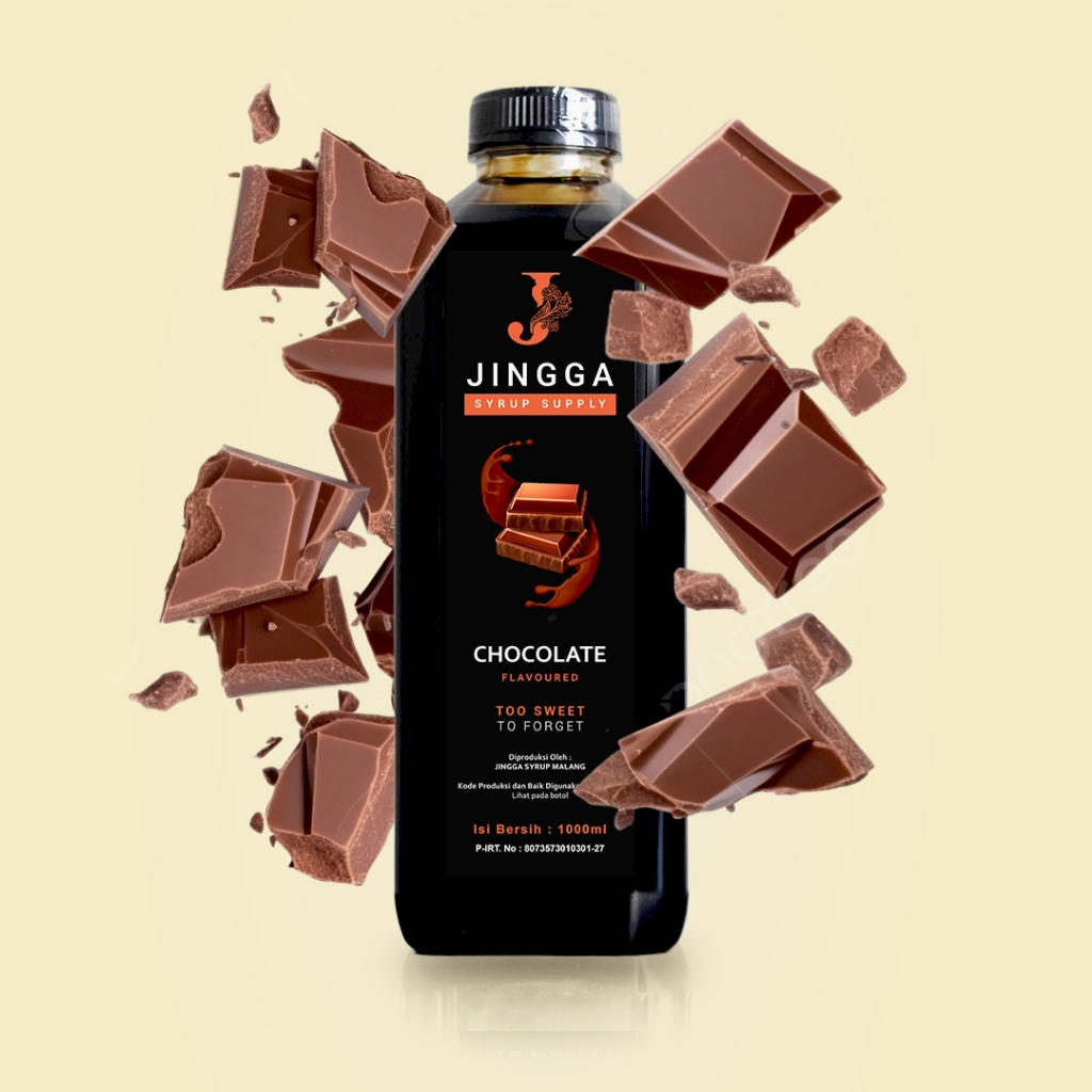 Jual JINGGA Chocolate Syrup1000ml - Sirup Coklat Untuk Campuran Minuman ...
