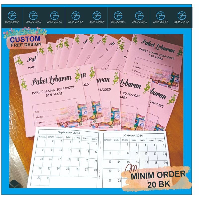 Jual Buku Paket Lebaran / Parcel Lebaran Model Stempel kalender Harian ...