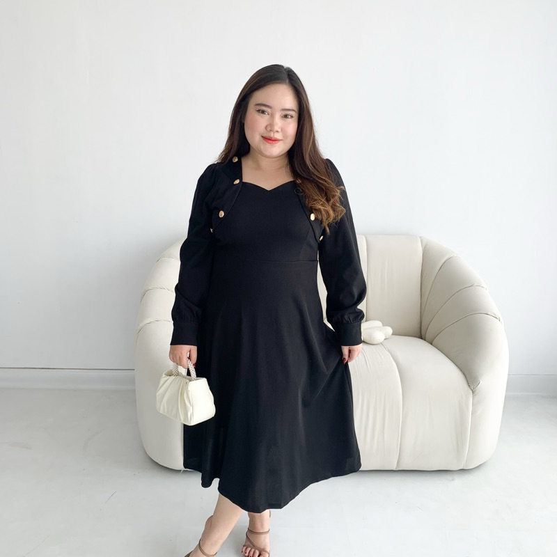 Jual [ LittleBigCloth ] Maeve Dress / Dress Lengan Panjang Wanita Dress Lebaran Dress Bigsize ...