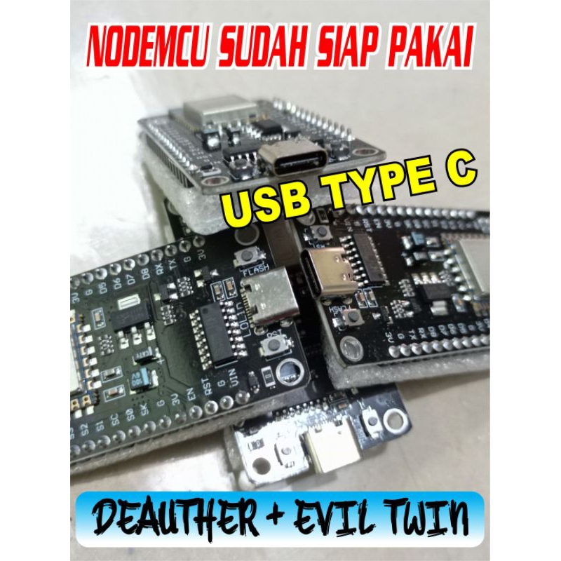 Jual Nodemcu Esp8266 Type C Wifi Attracthor Password Siap Pakai