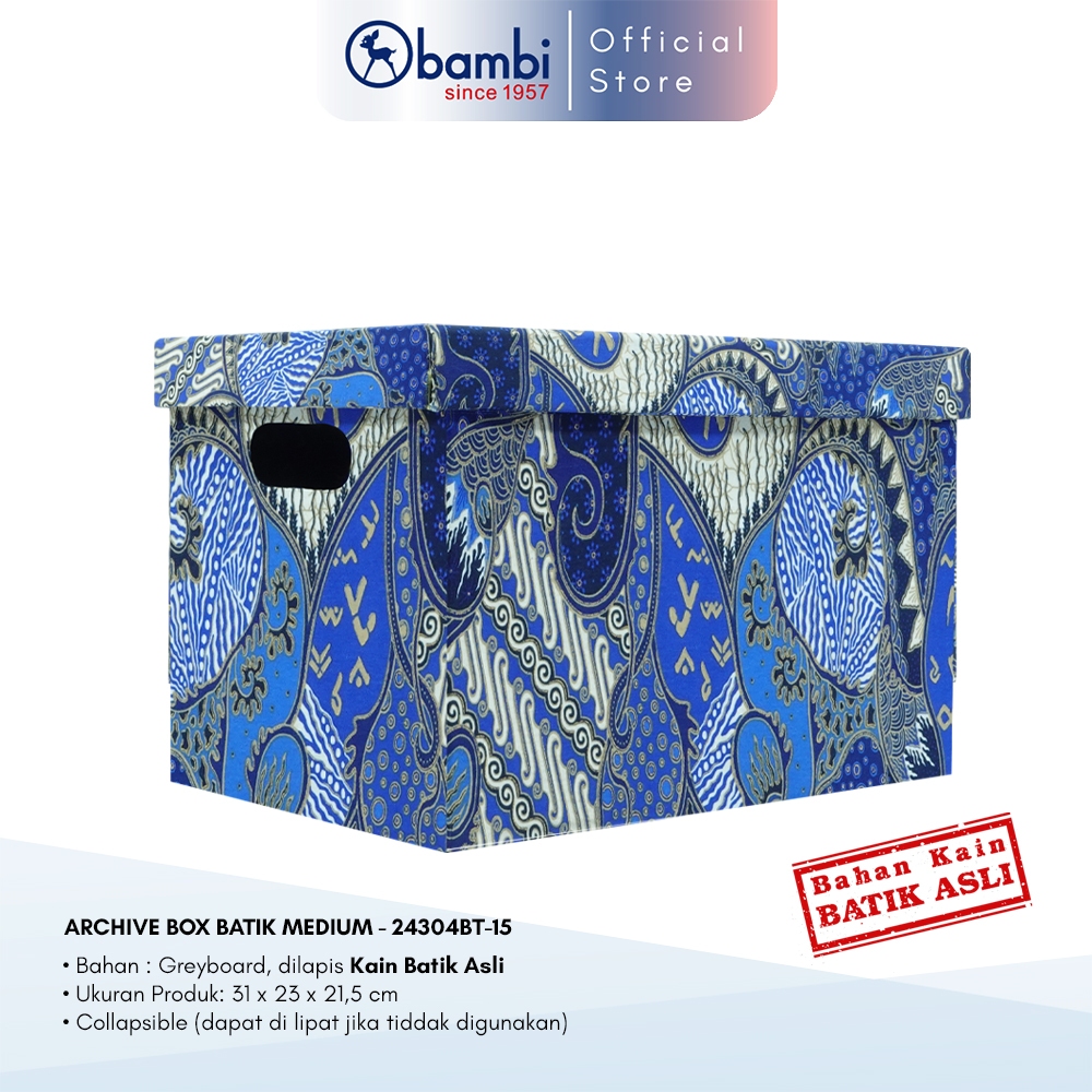Jual Bambi Storage Box Edisi Premium Kain Batik Asli Kereta Kencana ...