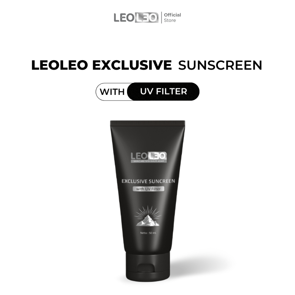Jual LEOLEO Exclusive Sunscreen With UV Filter SPF 50 pA ++ Skincare Pria BPOM Halal | Shopee ...
