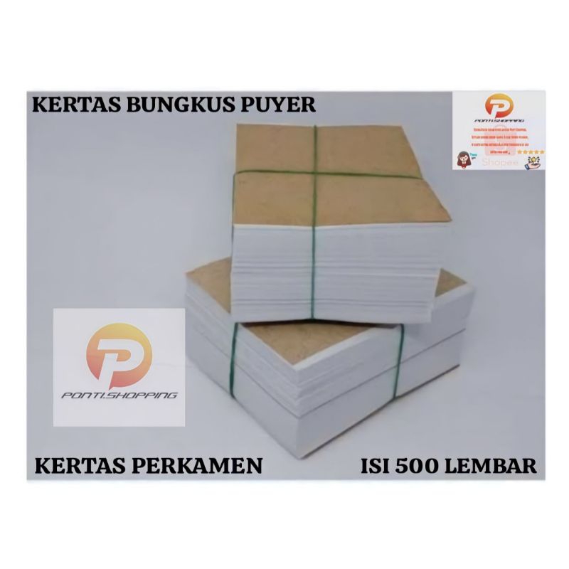 Jual Kertas Perkamen/Kertas Puyer Isi 500 Lembar | Shopee Indonesia