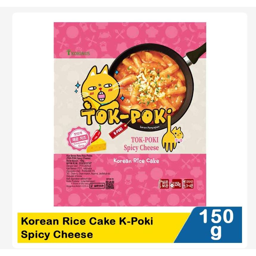 Jual Tokpoki Korean Rice Cake K-Poki Spicy Cheese 150 gr | Shopee Indonesia