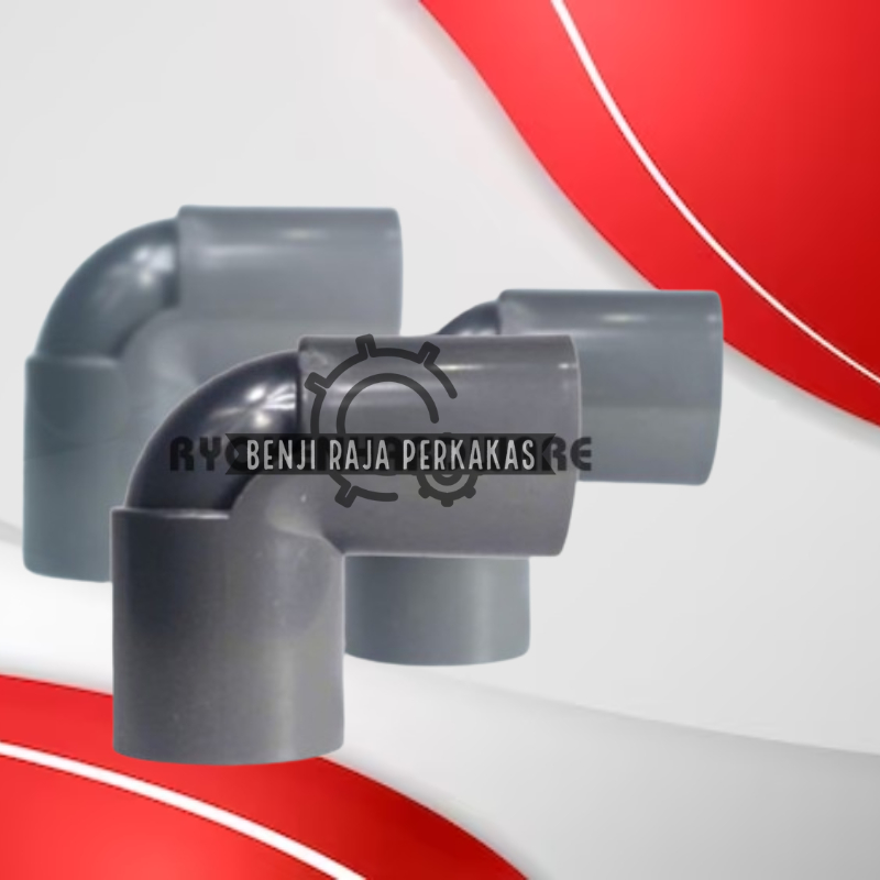 Jual Sambungan Pipa PVC Elbow Knee Keni 1/2" / fitting pipa pvc 1/2 ...