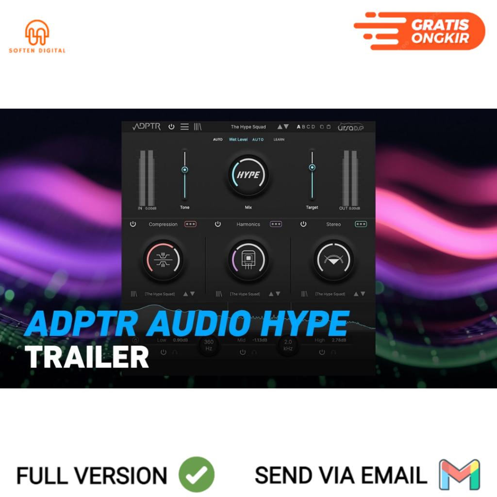 Jual Plugin Alliance - ADPTR Audio - Hype - VST PLUGIN high-end mixing hardware, offering ...