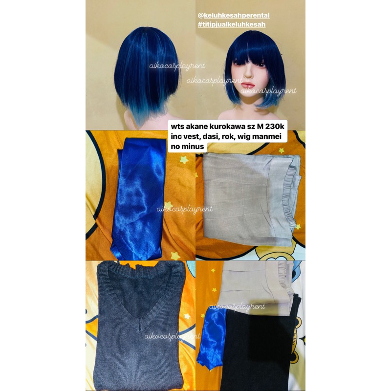 Jual fullset cosplay akane kurokawa | Shopee Indonesia