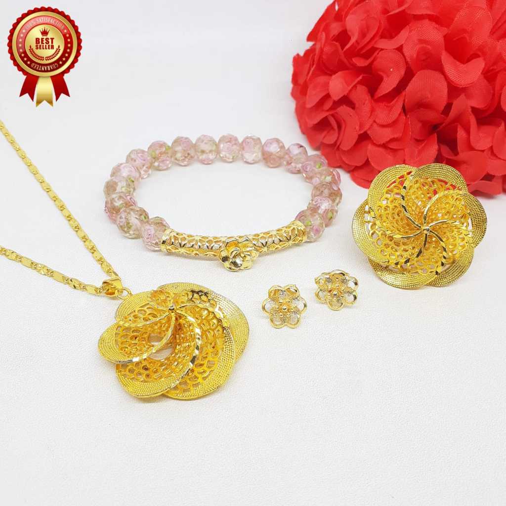 Jual white-set xuping lapis emas model kekinian wanita dewasa kwalitas terbaik SJ88 | Shopee ...