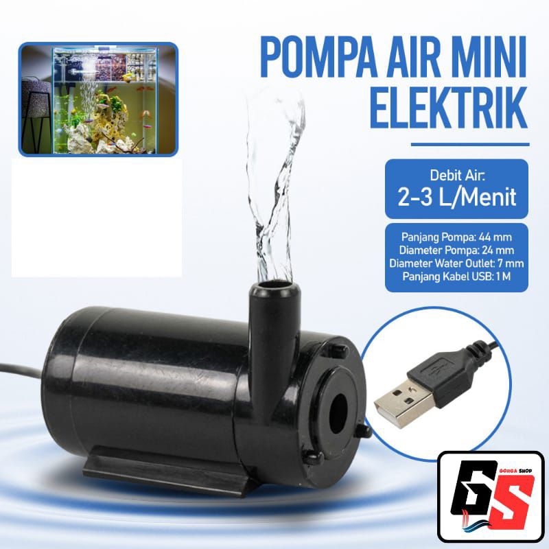 Jual Pompa Air Mini Elektrik Mikro Water Diaphragm Pump USB DC 5V ...