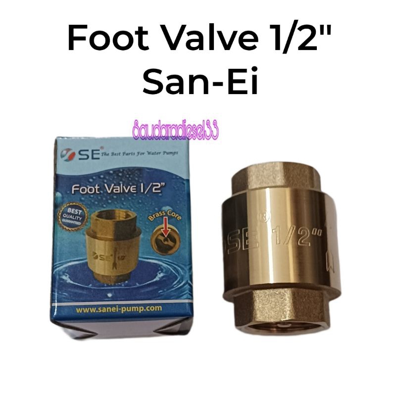 Jual Foot Valve Kuningan 1/2" Tusen Valve Kuningan San-ei | Shopee ...